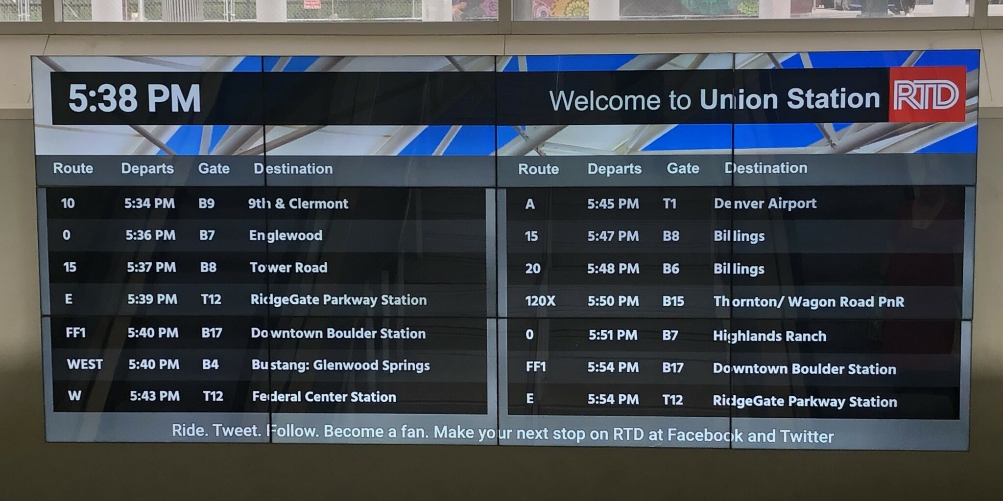 RTD Digital Signs - Greater Denver Transit
