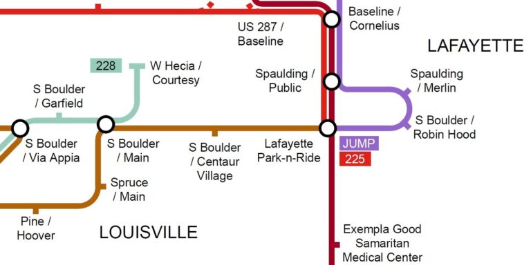 Louisville Transit Map - Greater Denver Transit