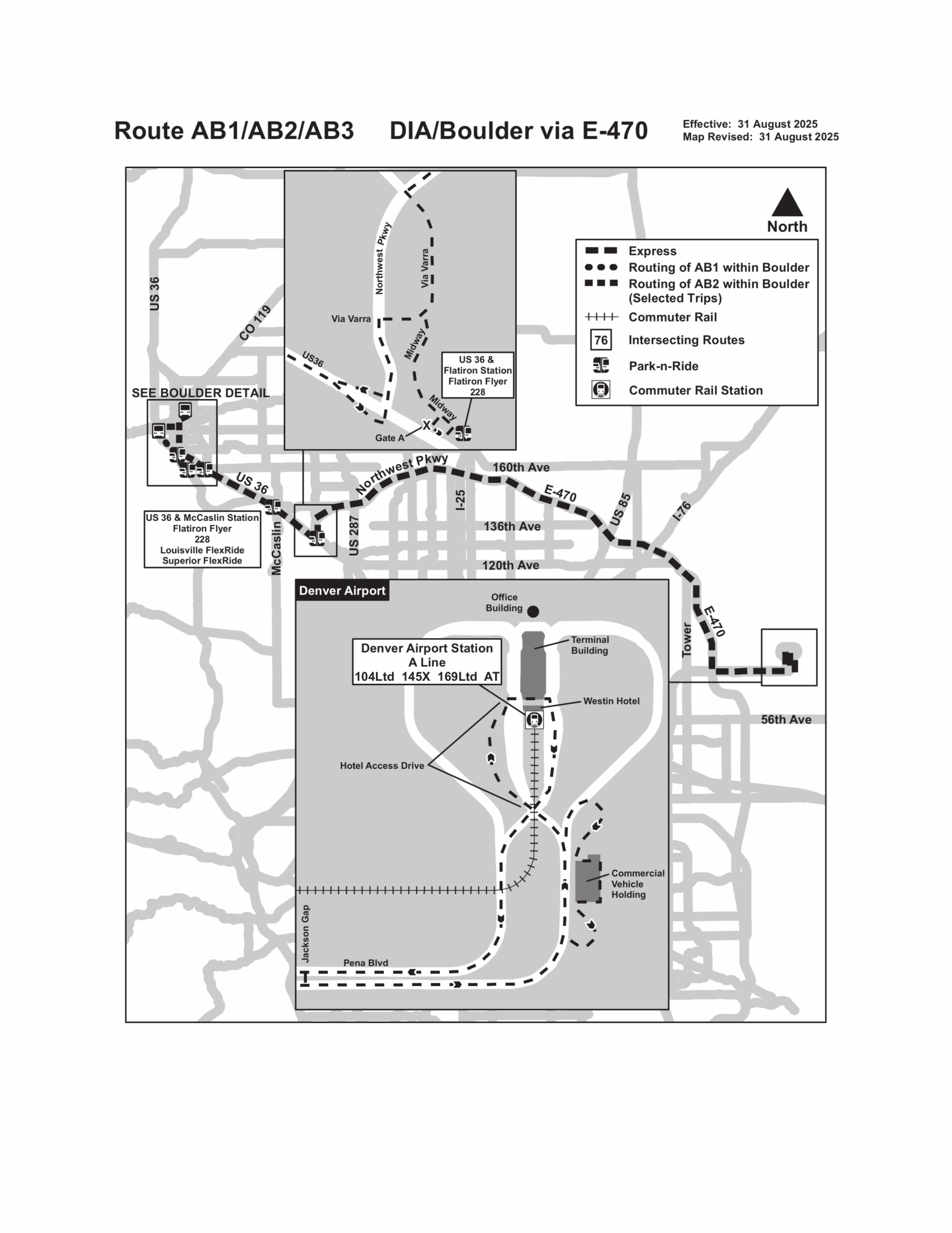 Route AB – Boulder / Denver Airport - Greater Denver Transit