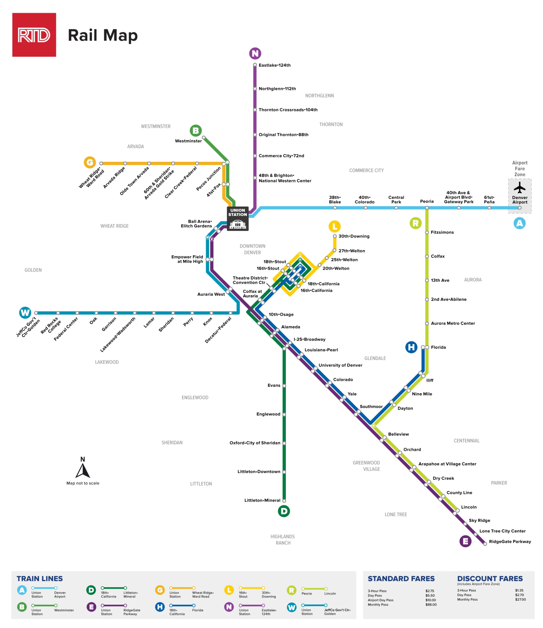 Rail Map - Greater Denver Transit